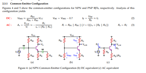 Solved 1. Design the common-emitter amplifier in Fig. 4(a) | Chegg.com