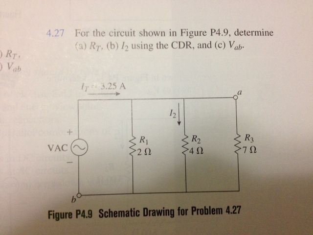Solved For the circuit in Figure P4.9, determine (a) RT, (b) | Chegg.com