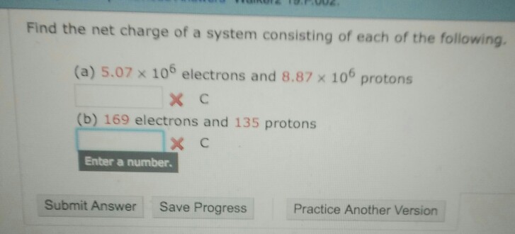 Solved find the net charge of a system consisting of each of | Chegg.com