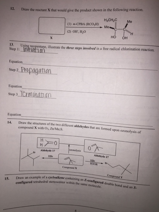 Solved Draw the reactant X that would give the product shown | Chegg.com