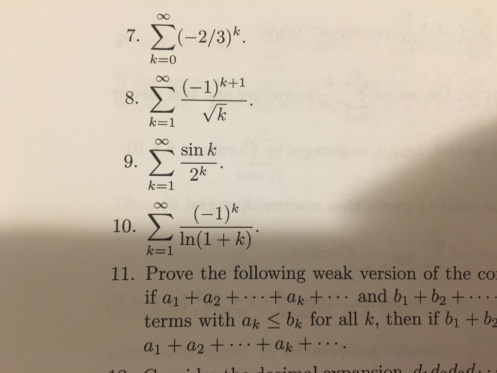 Solved sigma_k = 0^infinity (-2/3)^k sigma_k = 1^infinity | Chegg.com