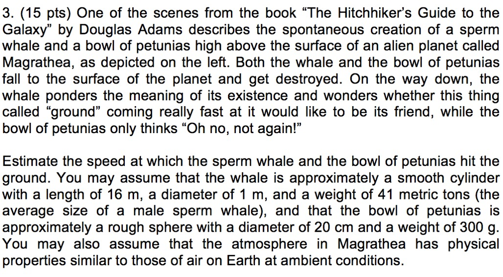 One of the scenes from the book "The Hitchhiker's | Chegg.com