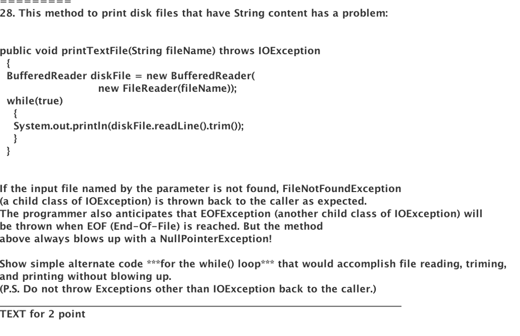 Solved 28 This Method To Print Disk Files That Have String