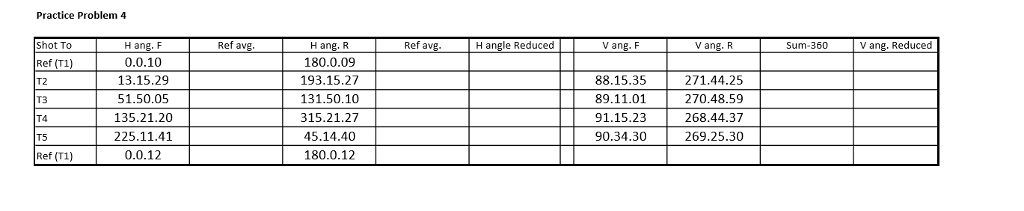 Solved Angle Reduction Problem Using the given horizontal | Chegg.com