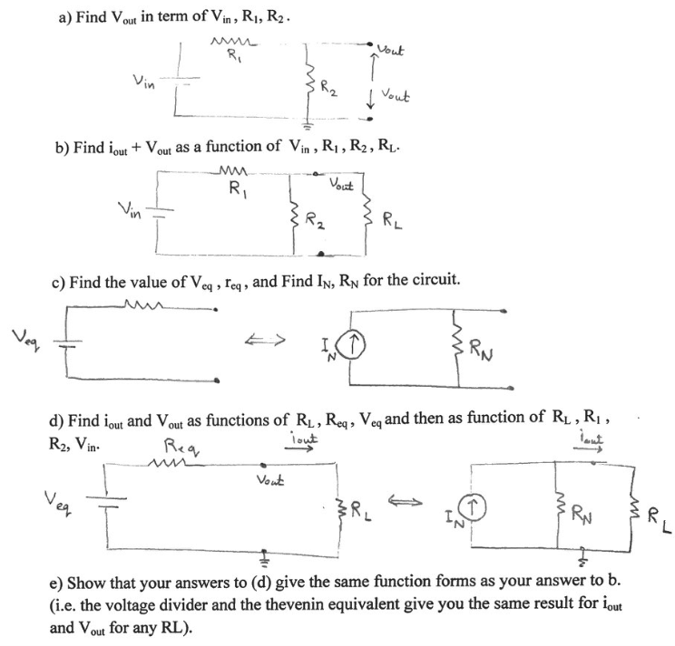 Solved a) Find Vout in term of Vin, Ri, R2. out in Nout b) | Chegg.com