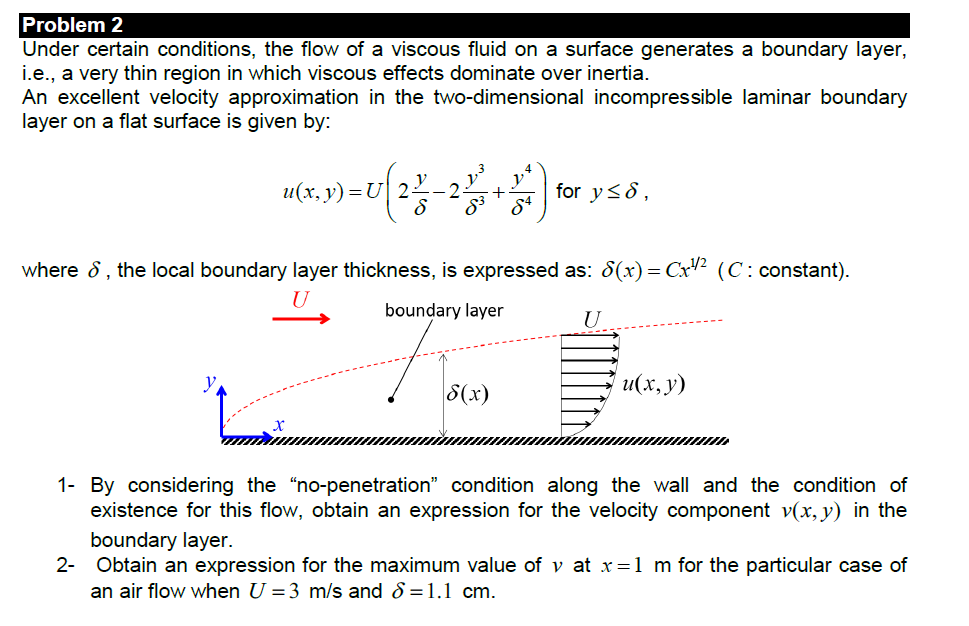Solved Under Certain Conditions The Flow Of A Viscous Fluid