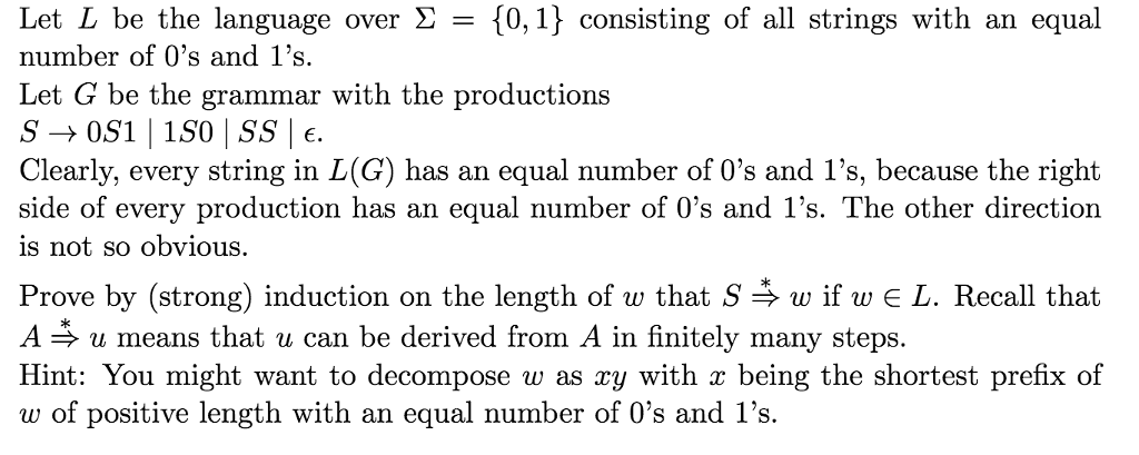 Solved Let L be the language over sigma = {0, 1} consisting | Chegg.com