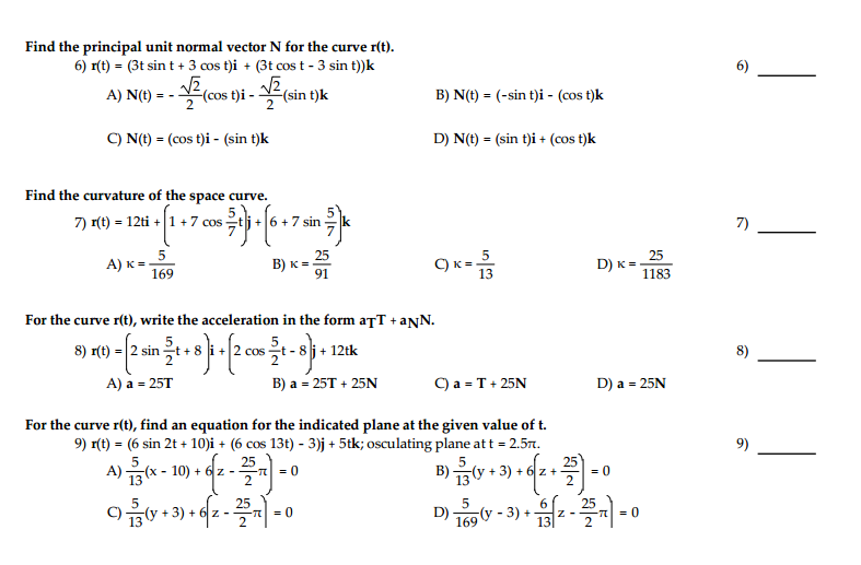Calculus 3. Velocity, Accelerations and | Chegg.com