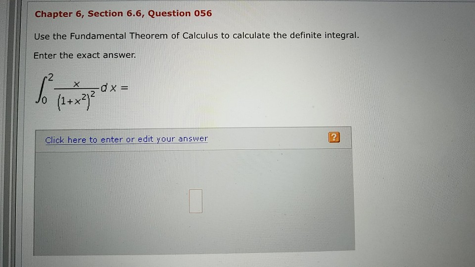 Solved Chapter 6, Section 6.6, Question 055 Use the | Chegg.com