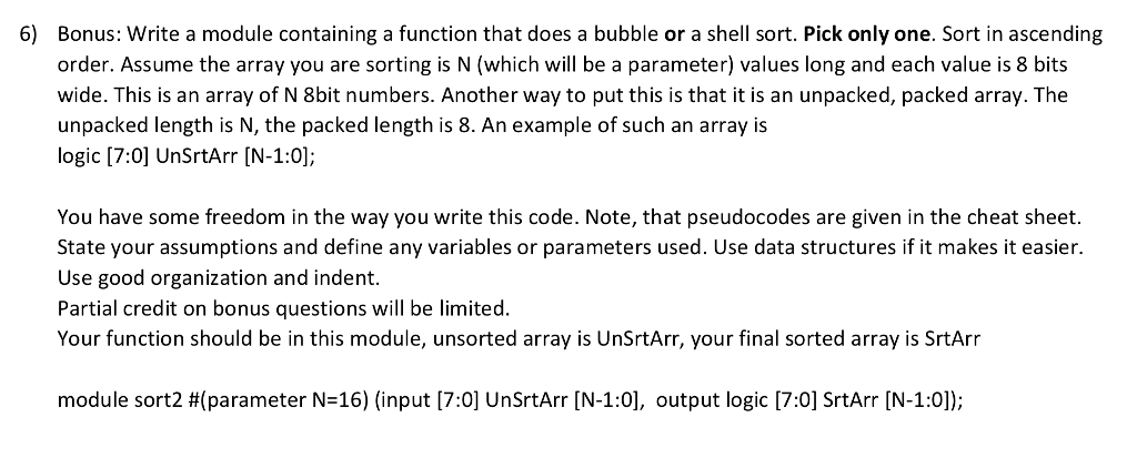 Solved 6) Bonus: Write a module containing a function that | Chegg.com