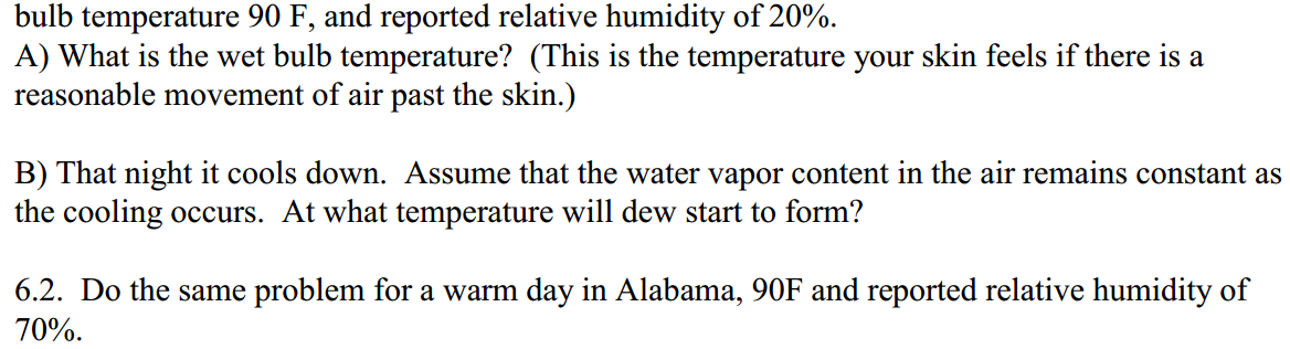 Solved 4. Problems Involving the Psychrometric Chart. | Chegg.com