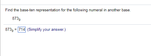 Solved Find the base-ten representation for the following | Chegg.com