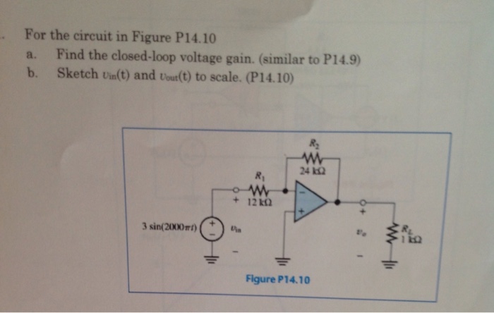 Solved For the circuit in Figure P14.10 a. Find the | Chegg.com