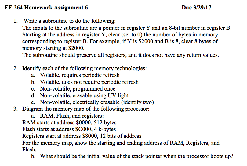 Solved Write A Subroutine To Do The Following The Inputs