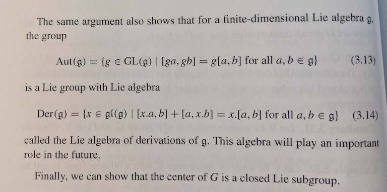 Lie Groups and Lie Algebra by Kirillov Question is | Chegg.com