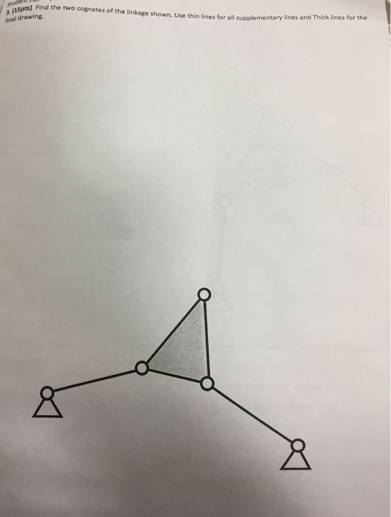 Solved Find the two cognates of the linkage shown. Use thin | Chegg.com