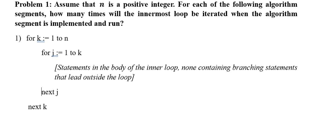 Solved Assume that n is a positive integer. For each of the | Chegg.com