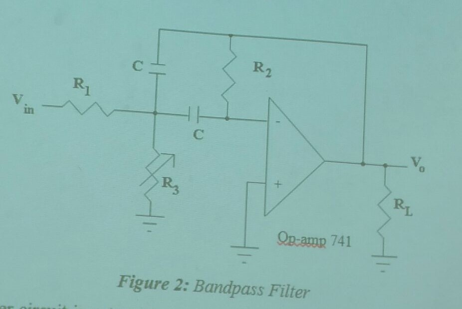 Solved Find the transfer function of bandpass amplifier: | Chegg.com