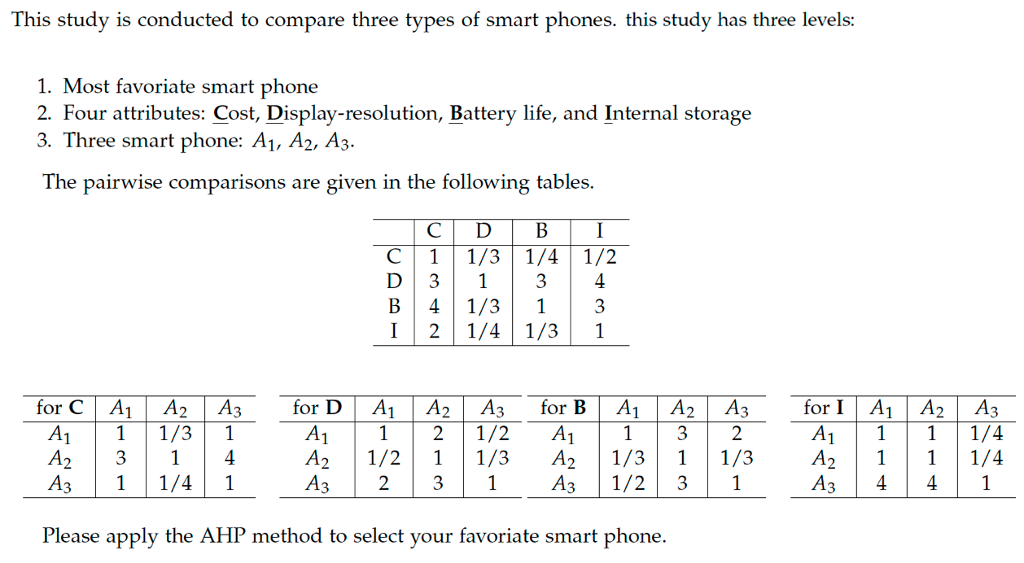 Solved This study is conducted to compare three types of | Chegg.com