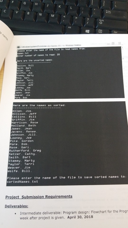 Solved Ait Spring 18 CMSC 140 Programming Project 7 String | Chegg.com