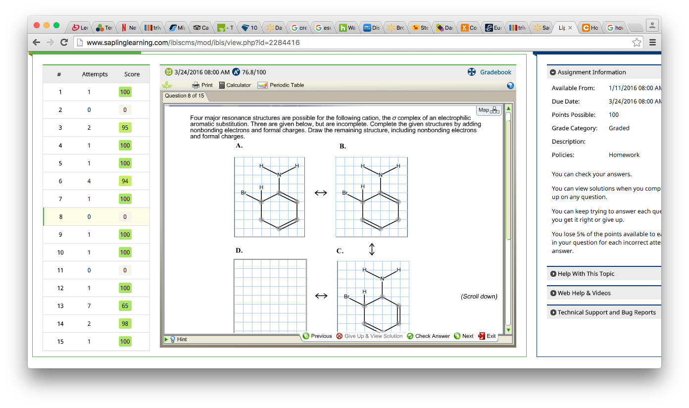Solved Four major resonance structures are possible for the | Chegg.com