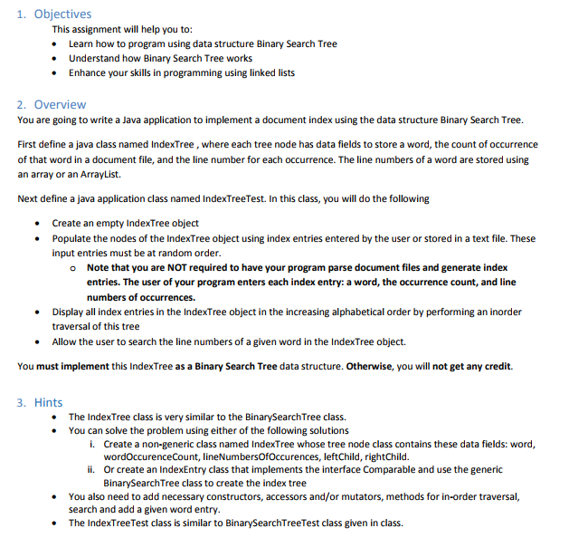 Solved 1. Objectives This assignment will help you to: Learn | Chegg.com