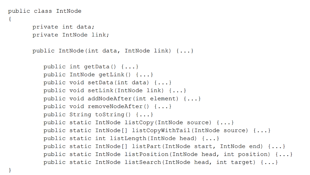 Solved Write A Static Method Called List Reverse That Would 2059