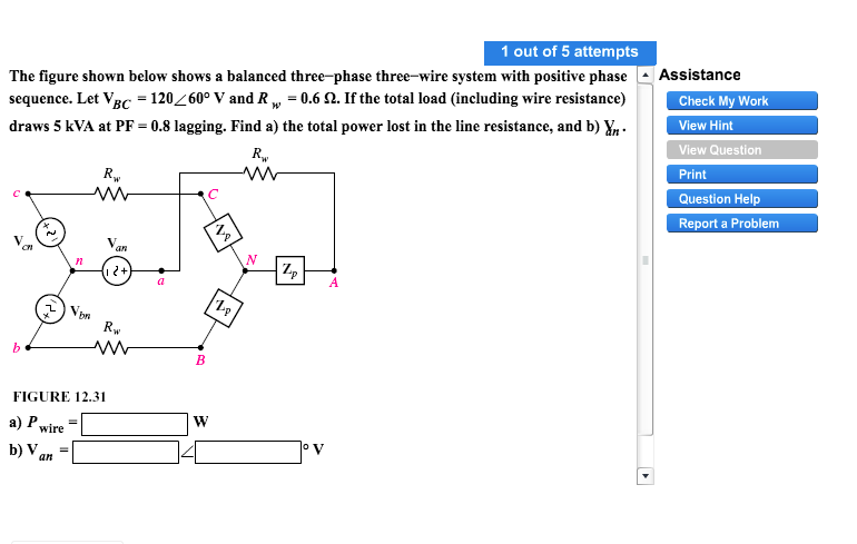 Solved 1 out of 5 attempts The figure shown below shows a | Chegg.com