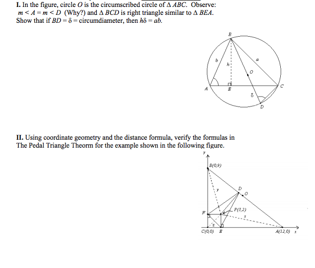 Solved In the figure, circle O is the circumscribed circle | Chegg.com