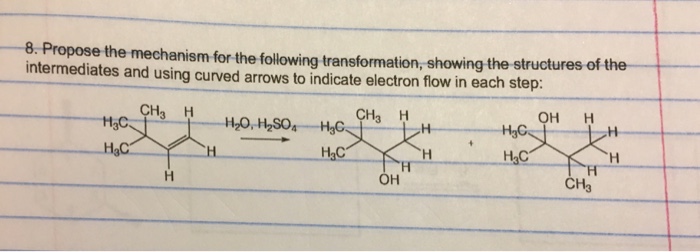 Solved Propose the mechanism for the following | Chegg.com Solved Propose the mechanism for the following | Chegg.com