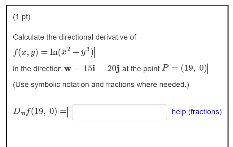 Solved Calculate the directional derivative of in the | Chegg.com