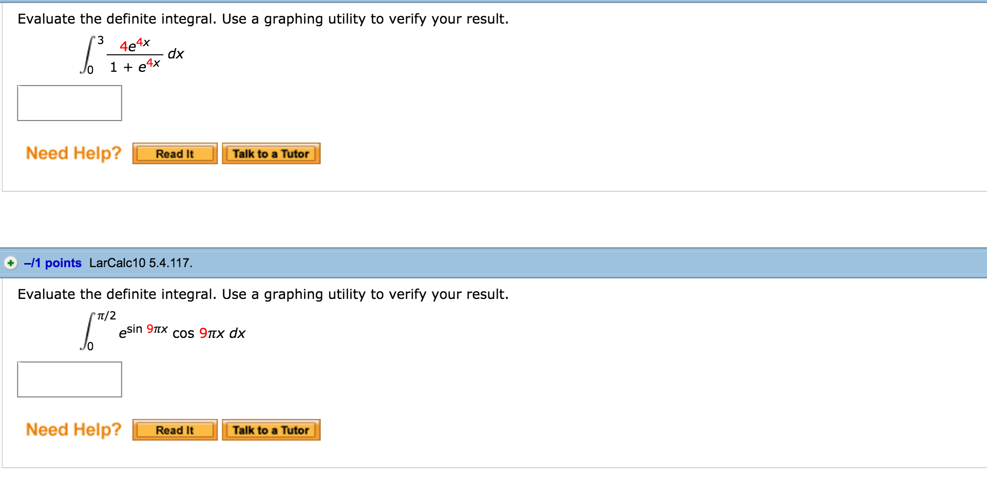 Solved Evaluate the definite integral. Use a graphing | Chegg.com