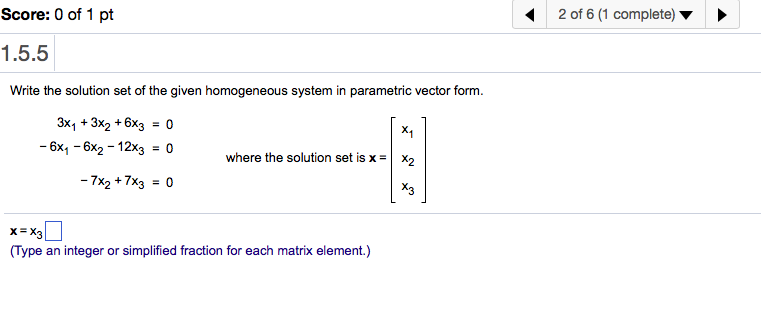 Solved Score 0 Of 1 Pt 155 Write The Solution Set Of The 