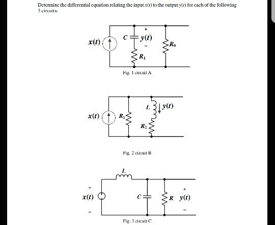 Solved Determine the differential cquation relating the | Chegg.com Solved Determine the differential cquation relating the | Chegg.com