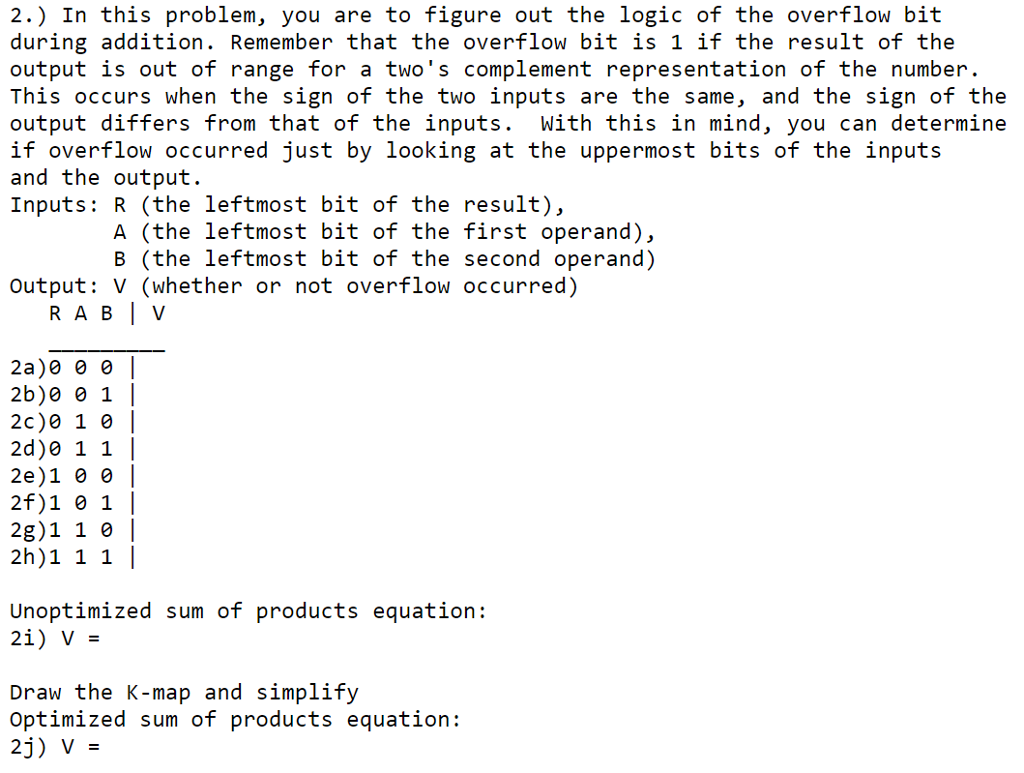 Solved 2.) In this problem, you are to figure out the logic | Chegg.com