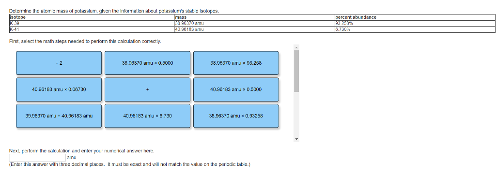 Solved Using the periodic table, select the answers that | Chegg.com