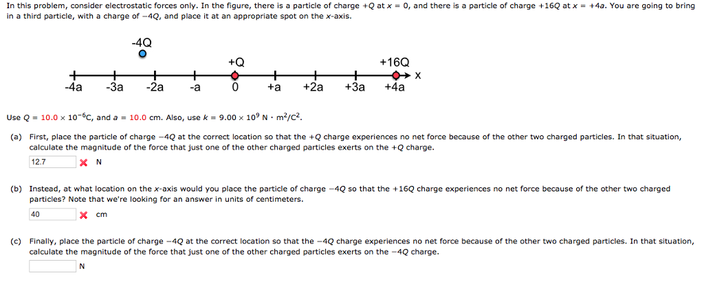 Solved In this problem, consider electrostatic forces only. | Chegg.com