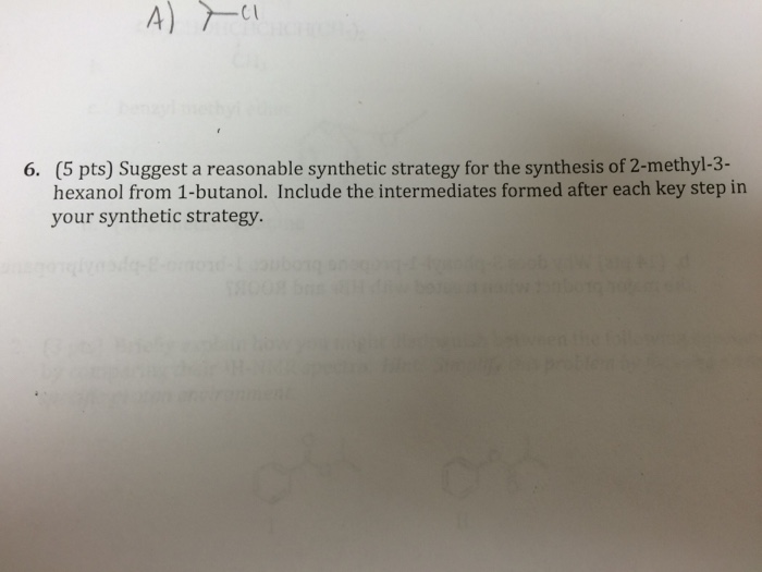 Solved Suggest a reasonable synthetic strategy for the | Chegg.com