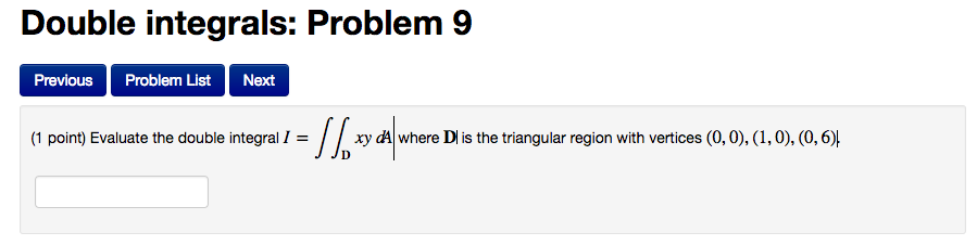 Solved Evaluate the double Integral I = double integral_D xy | Chegg.com