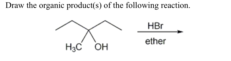Solved Draw the organic product(s) of the following | Chegg.com