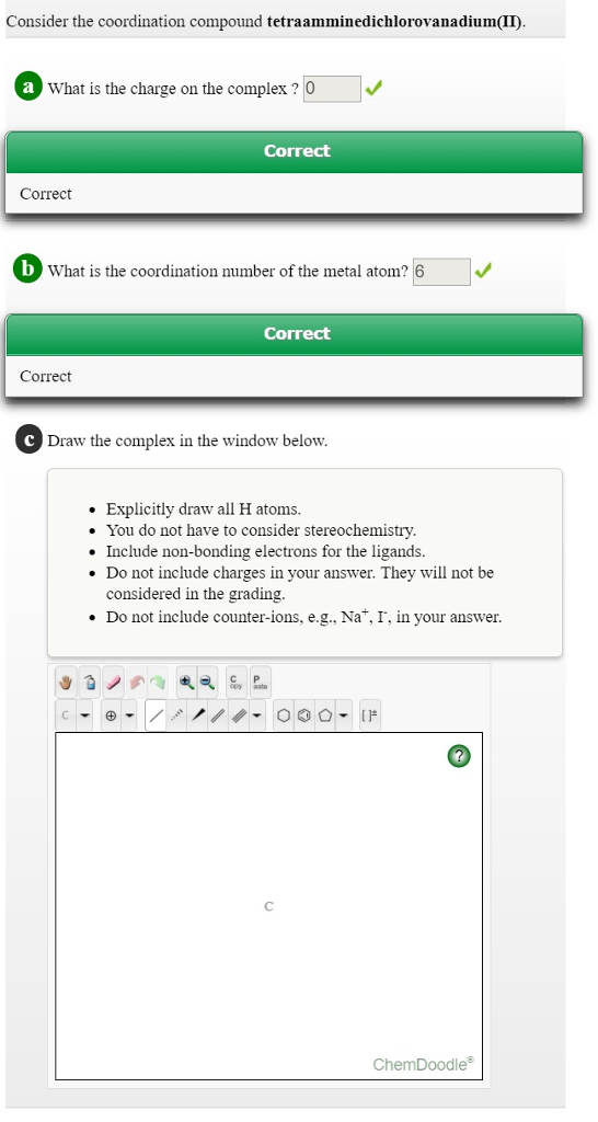 Solved Consider The Coordination Compound