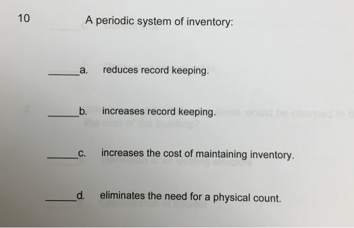 Solved A periodic system of inventory: reduces record | Chegg.com