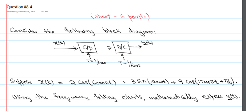 Solved: Consider The Following Block Diagram: Suppose X(t)... | Chegg.com