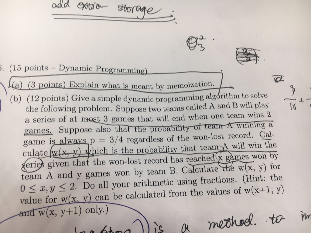 Solved gs . (15 points - Dynamic Programming) 113 points). | Chegg.com