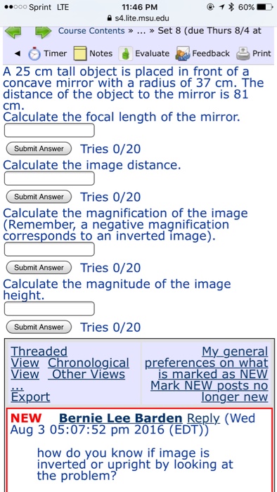 Solved A 25 cm tall object is placed in front of a concave | Chegg.com