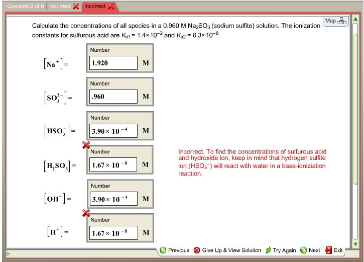 Solved Calculate the concentrations of all species in a | Chegg.com