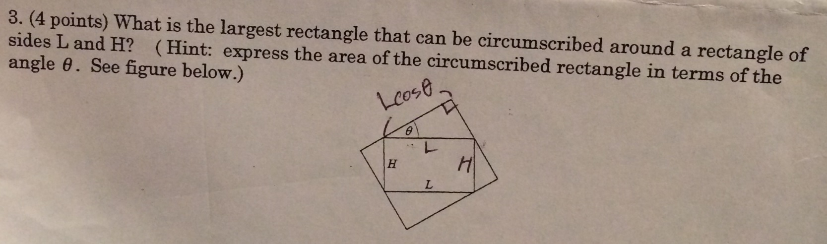 Solved What is the largest rectangle that can be | Chegg.com