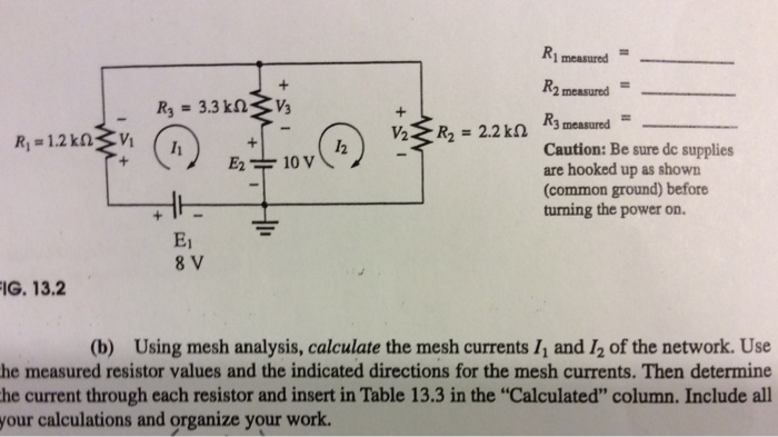Using mesh analysis, calculate the mesh currents I_1 | Chegg.com