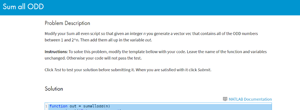 Solved Its a Matlab question. It wants you to modify this | Chegg.com