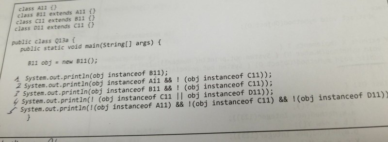 Solved class A12 ( class 811 extends A11 f) class cii | Chegg.com
